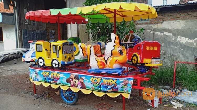 Wahana odong kereta mini kereta panggung gerobak model laris di Kota ...