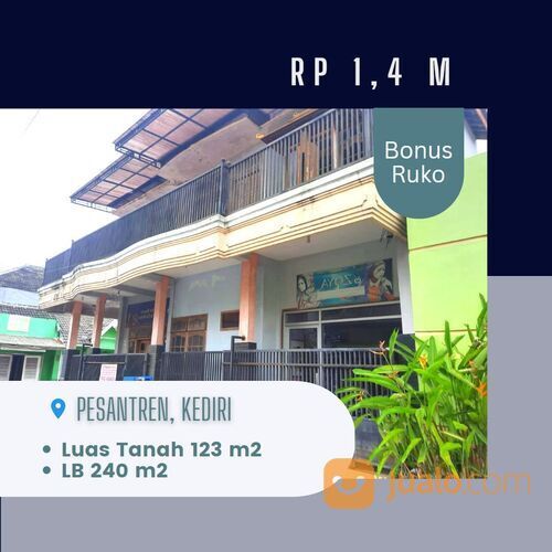 Rumah dan Toko di Pinggir Jalan Raya di Pesantren, Kediri 4 menit ke RS ...