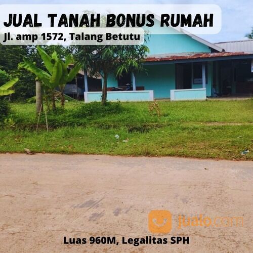 tanah plus rumah area talang betutu di Kota Palembang, Sumatera Selatan ...