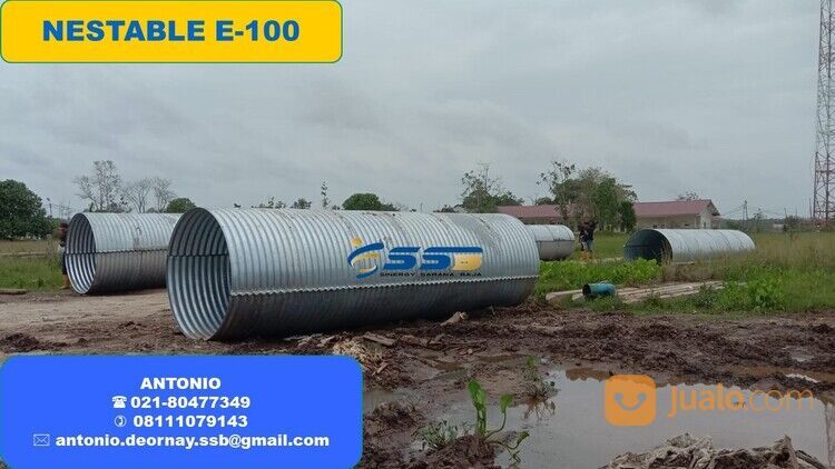 Aramco Culvert Pipa Baja Bergelombang Gorong-Gorong Baja Guardrail ...