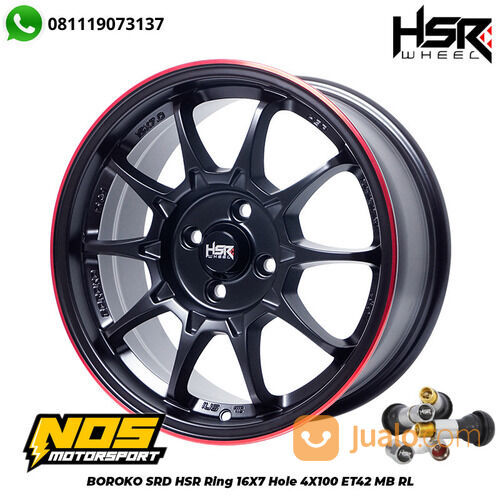 Velg Mobil Racing Ring 16 HSR Boroko Srd Pcd 4X100 Lebar 7 Et 42 Warna ...