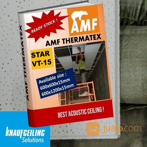 Plafon akustik AMF Thermatex Star VT-15, 600x600x15mm di Kota Bekasi ...
