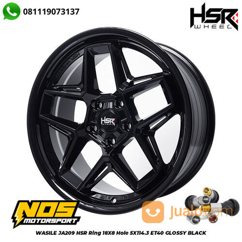 Velg Mobil Racing Ring 18 HSR Wasile Untuk Vitara Hrv Juke Warna Hitam ...