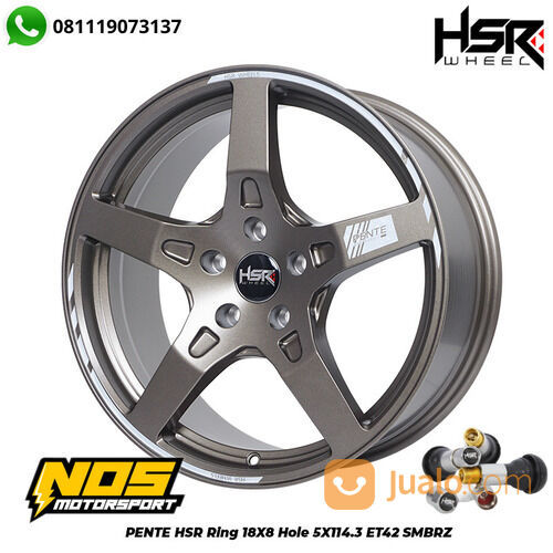 Velg Racing Ring 18 HSR Pente Untuk Hrv Camry Civic Lebar 8 Palang 5 ...