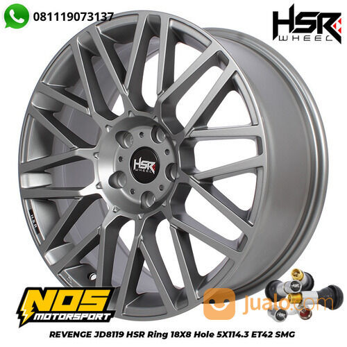Velg Mobil Ring 18 HSR Revenge Untuk Voxy Rush Xpander Warna Grey ...