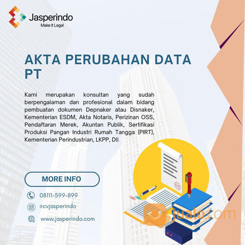 AKTA PERUBAHAN DATA PT di Kota Tangerang Selatan, Banten | Jualo.com