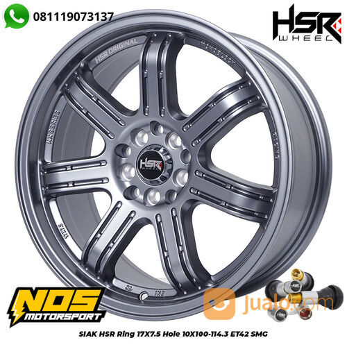 Velg Mobil Xpander Innova Almaz Ring 17 HSR Siak Warna Grey Lubang 5 ...