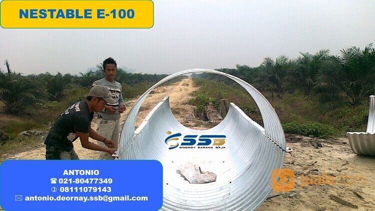 Aramco Culvert Pipa Baja Bergelombang Gorong-Gorong Baja Guardrail ...