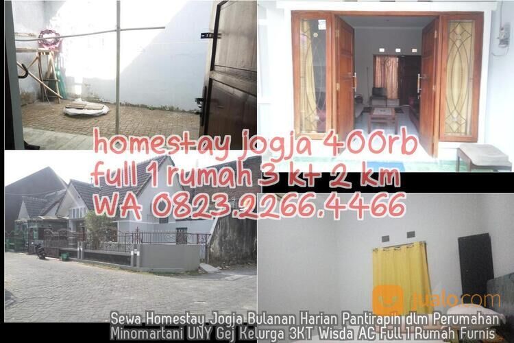 Sewa Homestay Jogja Bulanan Harian Pantirapih dlm Perumahan Minomartani UNY Gej Kelurga 3KT ...