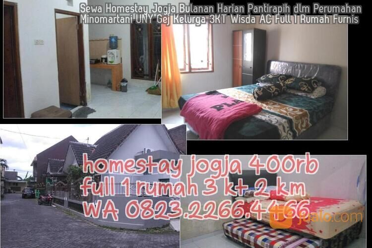 Sewa Homestay Jogja Bulanan Harian Pantirapih dlm Perumahan Minomartani UNY Gej Kelurga 3KT ...