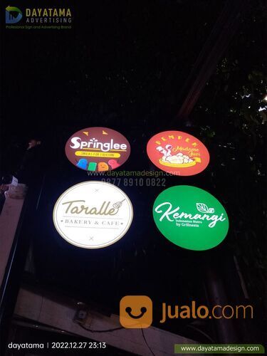 Neon Box Bulat Minimalis Untuk Cafe dan Restaurant di Kab. Bandung ...