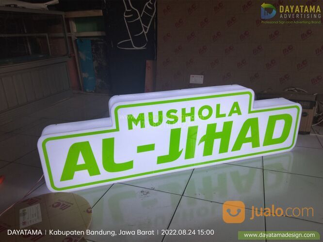 Signage Neon Box Huruf Timbul Musholla dan Masjid di Kab. Bekasi, Jawa ...