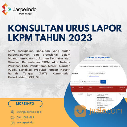 LAPOR LKPM TAHUN 2023 di Kota Tangerang Selatan, Banten | Jualo.com