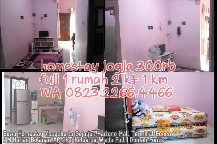 Sewa Homestay Yogyakarta Gejayan Hartono Mall Terminal Concat M Harian Bulanan AC 2KT Keluarga ...
