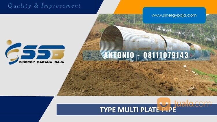 Aramco Culvert Pipa Baja Bergelombang Gorong-Gorong Baja Guardrail ...