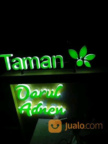 Papan Nama Huruf Timbul Neon box Display Akrilik COD dekat dan Murah di ...