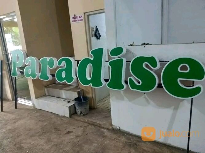 Papan Nama Huruf Timbul Neon box Display Akrilik COD dekat dan Murah di ...