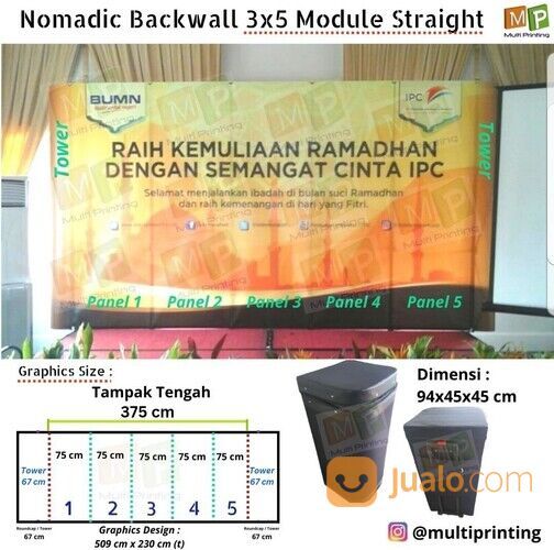 Backwall Portable 3x5-Backdrop Portable 3x5-Pop Up Backdrop di Kota ...