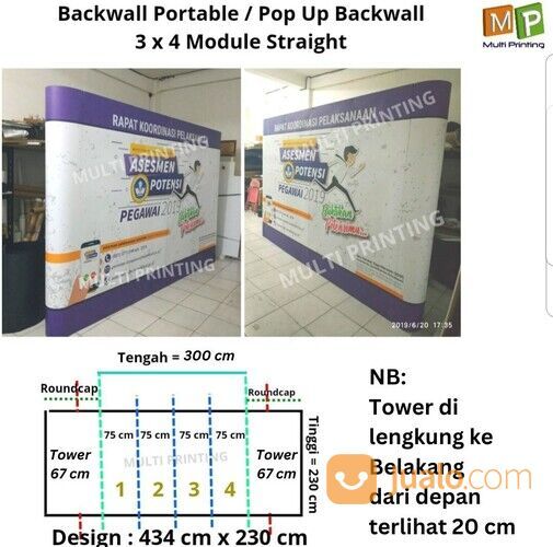 Backwall Portablw 3x4-Backdrop Portable 3x4-Backwall Spyder di Kota ...