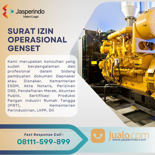 SURAT IZIN OPERASIONAL GENSET di Kota Tangerang Selatan, Banten | Jualo.com