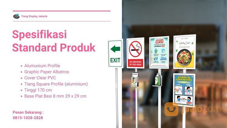 PROMO! Tiang Display Poster Praktis WA: 0815-1028-2828 di Kota Jakarta ...