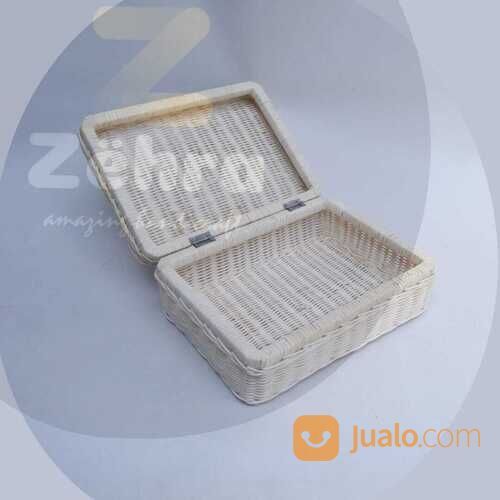 Tempat Hampers Kotak Tutup Bahan Rotan | Tempat Hampers | Tempat Parcel ...