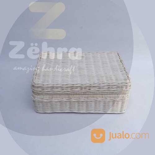 Tempat Hampers Kotak Tutup Bahan Rotan | Tempat Hampers | Tempat Parcel ...