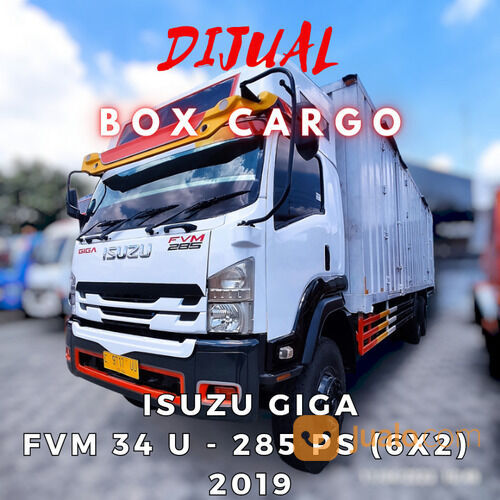 Isuzu Giga FVM 34 U - 285 PS Truk Box Cargo / Full Box Tronton 6x2 ...