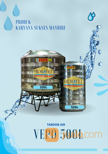 Tangki Air Vepo Kaki Stainless 500 Liter di Kab. Sidoarjo, Jawa Timur ...