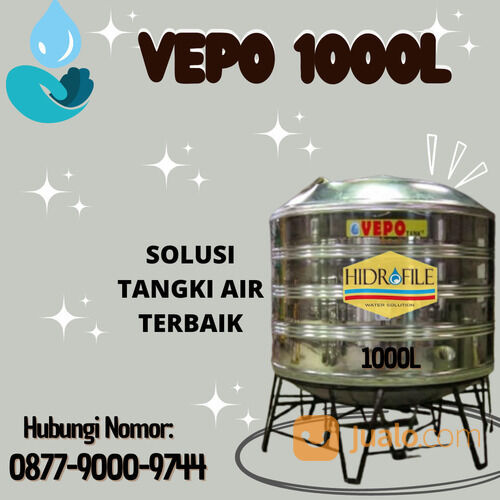 Tangki Air/Tandon Air Vepo Kaki Stainless 1000 Liter di Kab. Sidoarjo ...
