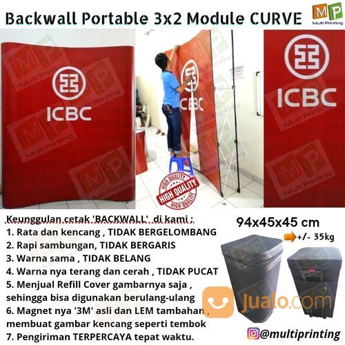 Backwall Portable 3x2-Backdrop Portable 3x2-Pop Up Backwall-Backdrop di ...