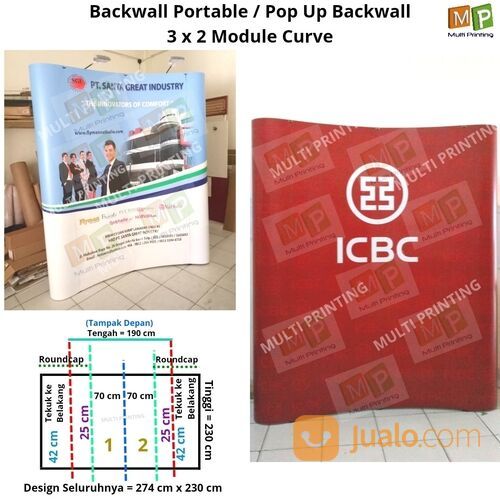 Backwall Portable 3x2-Backdrop Portable 3x2-Pop Up Backwall-Backdrop di ...