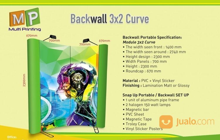 Backwall Portable 3x2-Backdrop Portable 3x2-Pop Up Backwall-Backdrop di ...