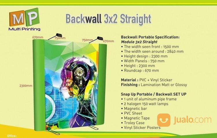 Backwall Portable 3x2-Backdrop Portable 3x2-Pop Up Backwall-Backdrop di ...