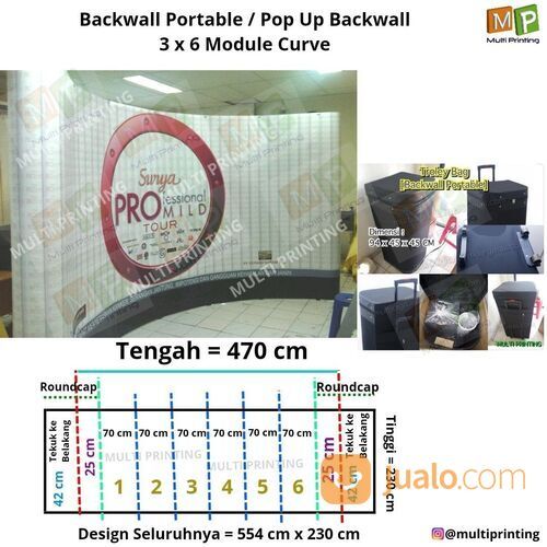 Backwall Portable 3x6-Backdrop Portable 3x6-Pop Up Backwall-Backdrop di ...