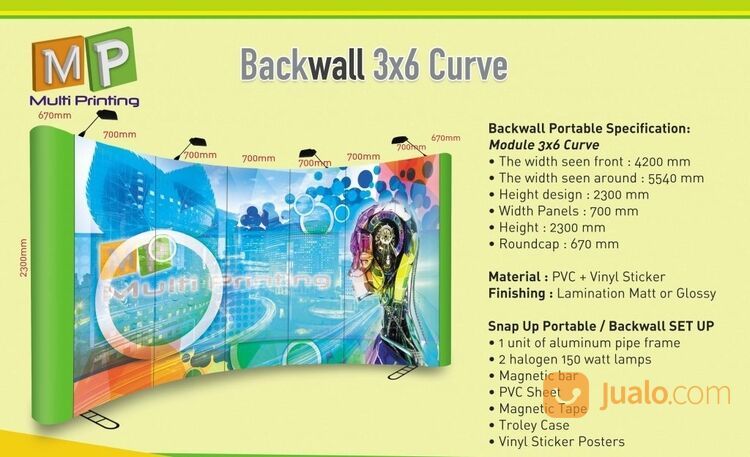 Backwall Portable 3x6-Backdrop Portable 3x6-Pop Up Backwall-Backdrop di ...