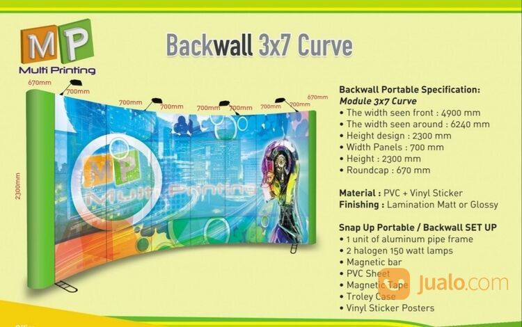 Backwall Portable 3x7-Backdrop Portable 3x7-Pop Up Backwall-Backdrop di ...