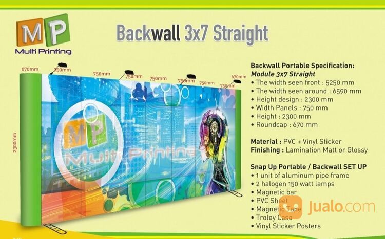 Backwall Portable 3x7-Backdrop Portable 3x7-Pop Up Backwall-Backdrop di ...