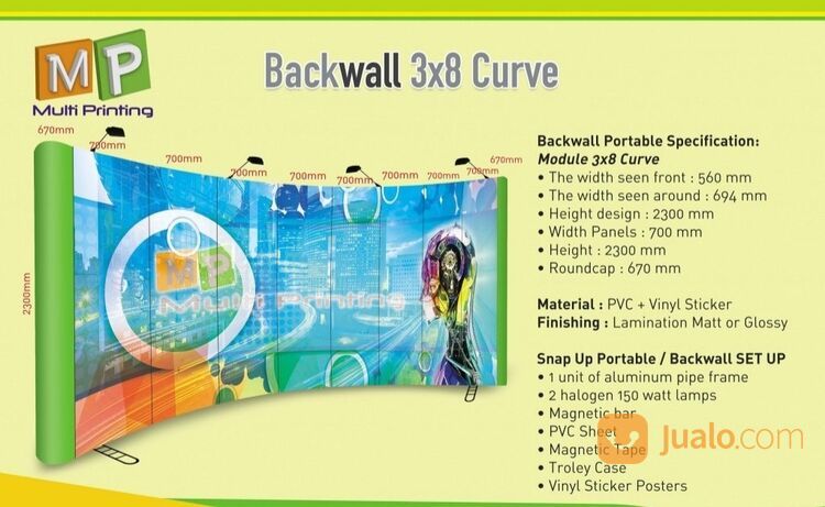 Backwall Portable 3x8-Backdrop Portable 3x8-Pop Up Backwall-Backdrop di ...