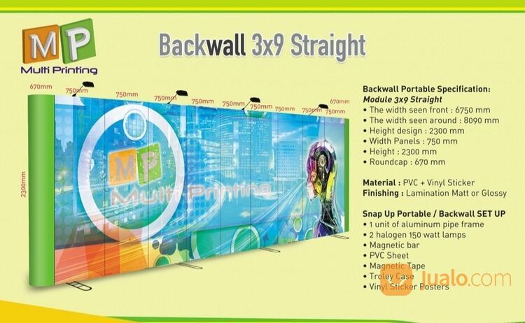 Backwall Portable 3x9-Backdrop Portable 3x9-Pop Up Backwall-Backdrop di ...