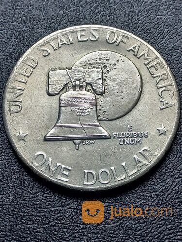 1776-1976 Eisenhower Liberty Bell Moon One Dollar US Bicentennial Coin ...