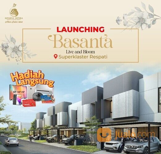 Basanta Cluster Terbaru Desain Kekinian Suvarna Sutera di Kota Tangerang, Banten | Jualo.com