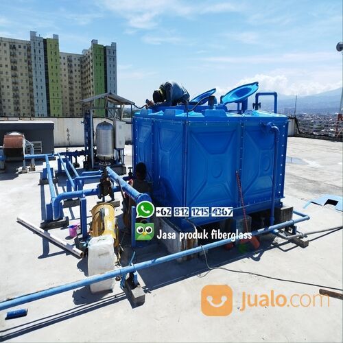 Tangki air panel / Rooftank / Toren air fiberglass 4000lt/4m3 di Kota ...