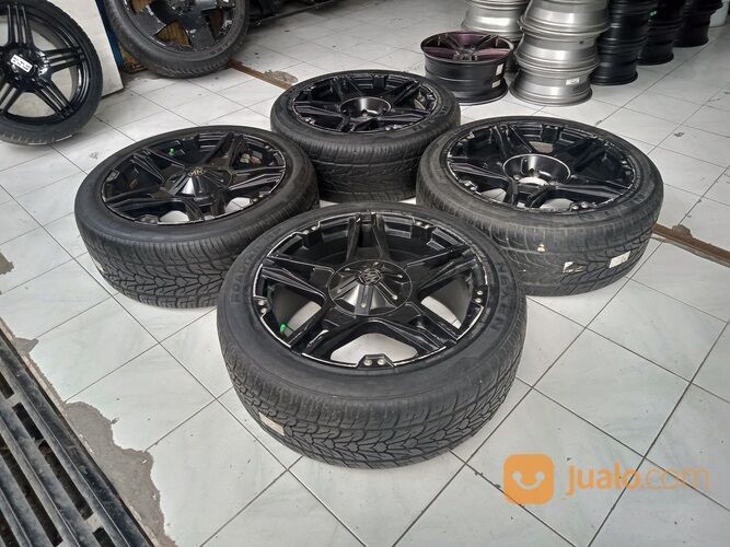 VELG MOBIL BEKAS MURAH MAYHEM RING 22 LEBAR 9,5 PCD 5X114, 5X127 + BAN ...