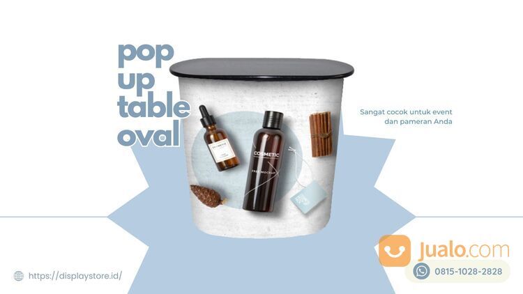 PROMO! Meja Pop Up Oval Minimalis Jakarta, WA: 0815-1028-2828, Meja ...