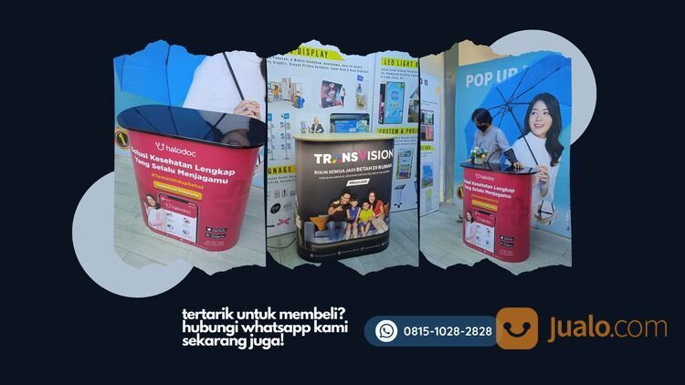 PROMO! Meja Pop Up Oval LED Terbaik Jakarta, WA: 0815-1028-2828, Meja ...