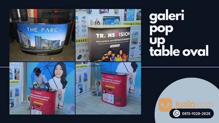 PROMO! Meja Pop Up Oval LED Terbaik Jakarta, WA: 0815-1028-2828, Meja ...