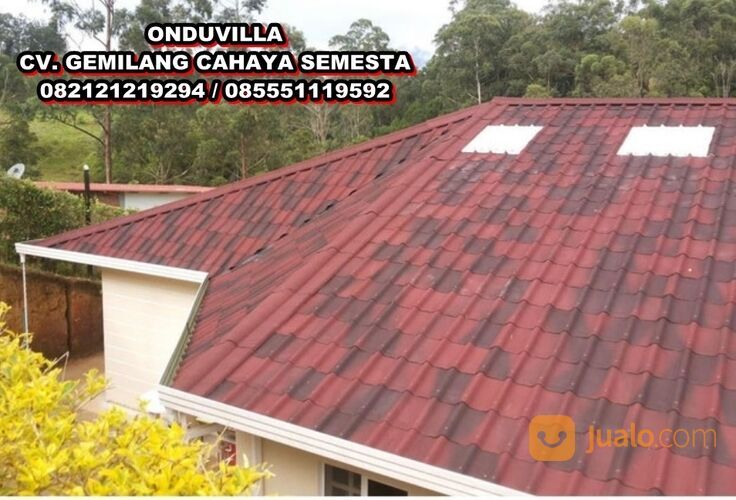 Onduvilla Shaded Red / Atap Bitumen / Genteng Aspal di Kab. Sidoarjo ...