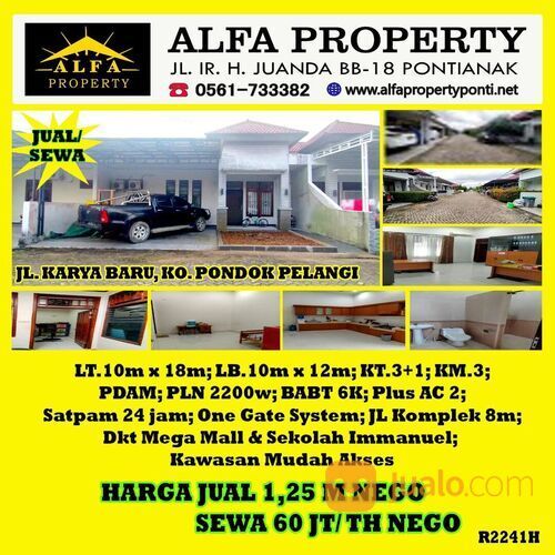 Alfa Property Rumah Cluster Aman Nyaman 4kamar Halaman Luas Kota ...