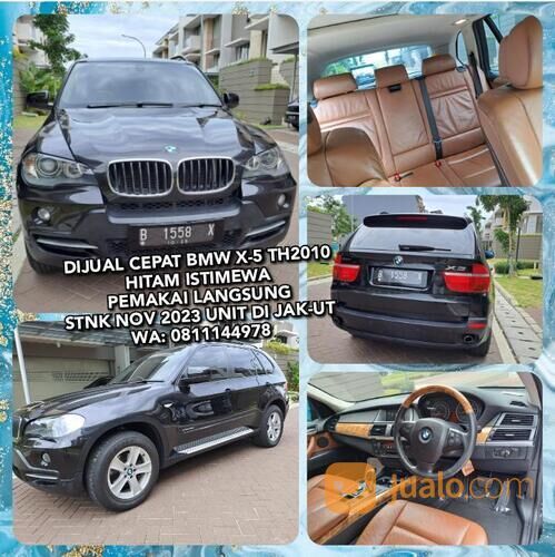 BMW X-5 TH2010 HITAM ISTIMEWA PEMAKAI LANGSUNG, STNK NOV 2023 UNIT DI ...